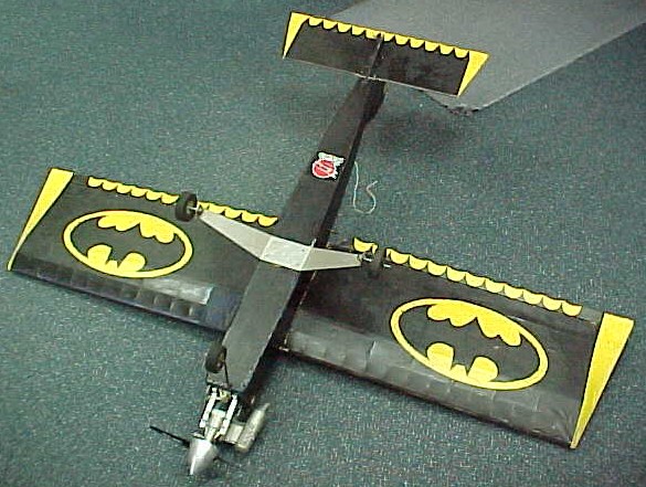 Batman themed Radio Control Airplane