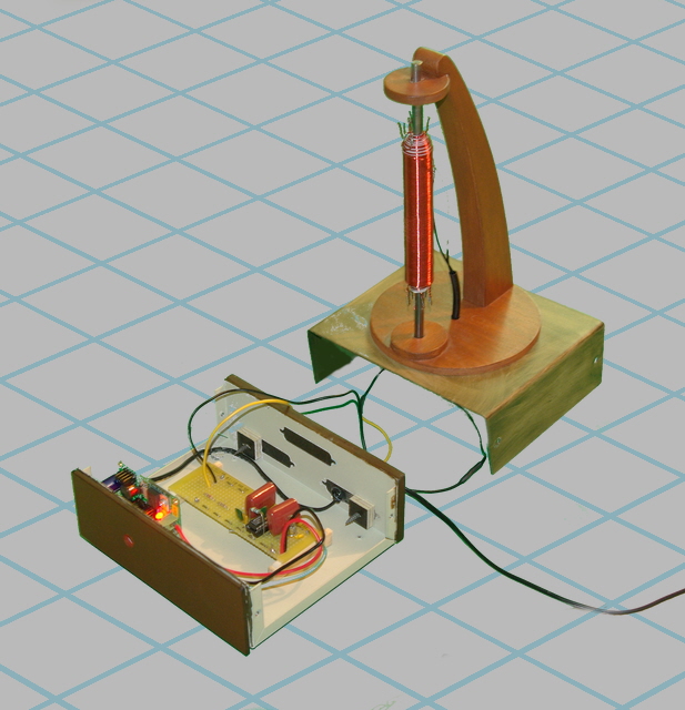 Schumann Frequency Oscillator with Scalar Coil